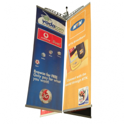 Overhead Rotating Banner – Ideal Displays