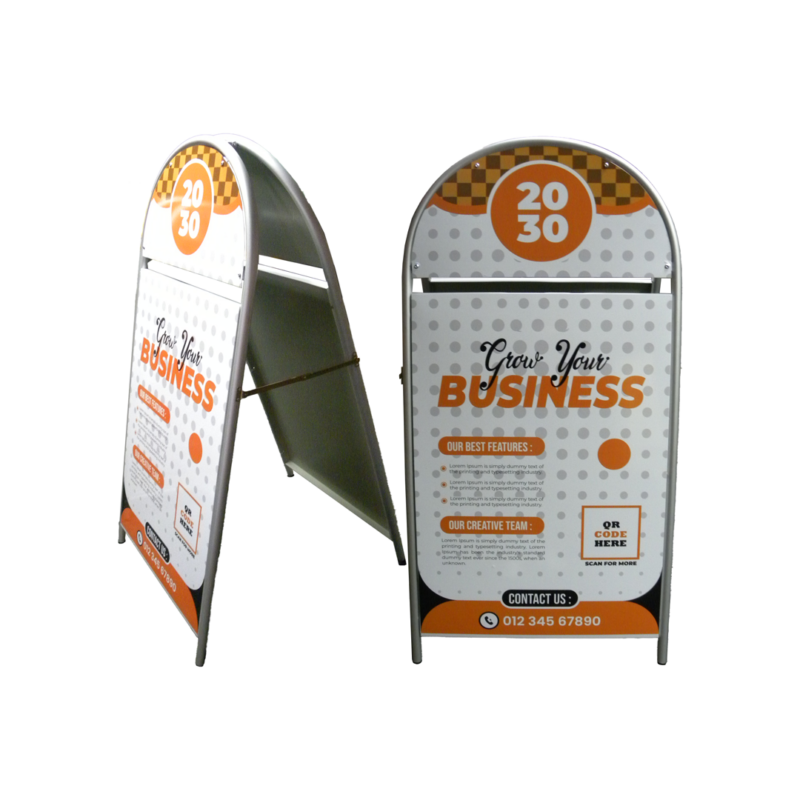 Lamp Banner 1 with LED lighting – Ideal Displays